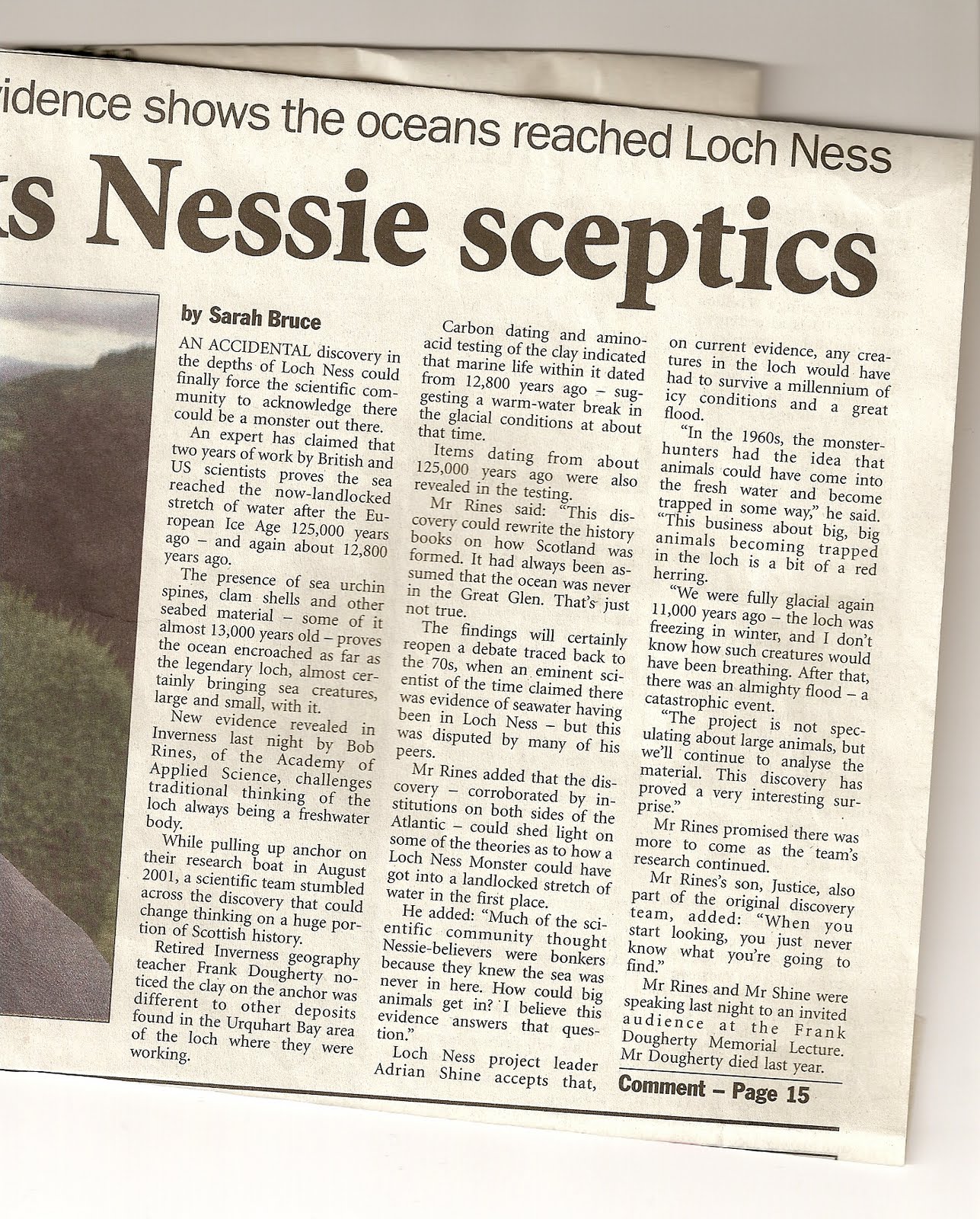 cryptozoo-oscity: Robert Rines and Loch Ness