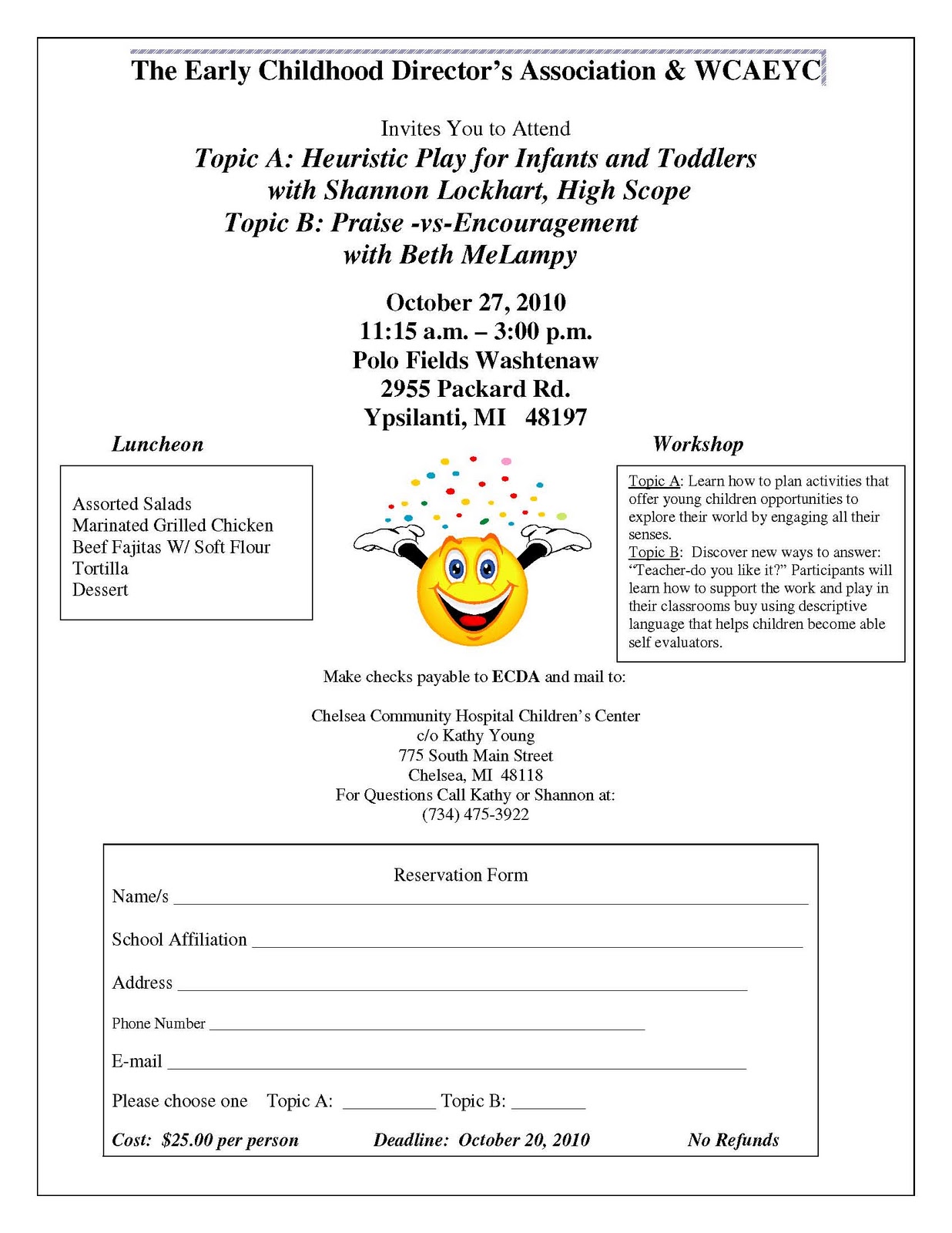 childcarenetwork: Washtenaw County AEYC & ECDA Events for October