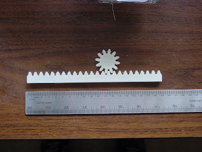 RepRap: Blog: Rack and pinion