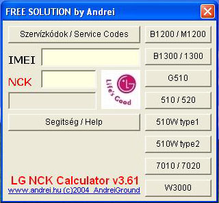 Unlockitfree: LG NCK Calculator v3.61