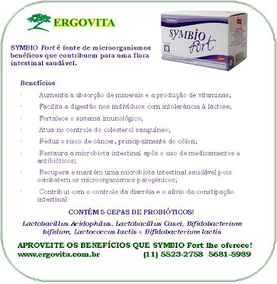 Pool de lactobacillus SYMBIO Fort | Ergovita Suplementos Alimentares