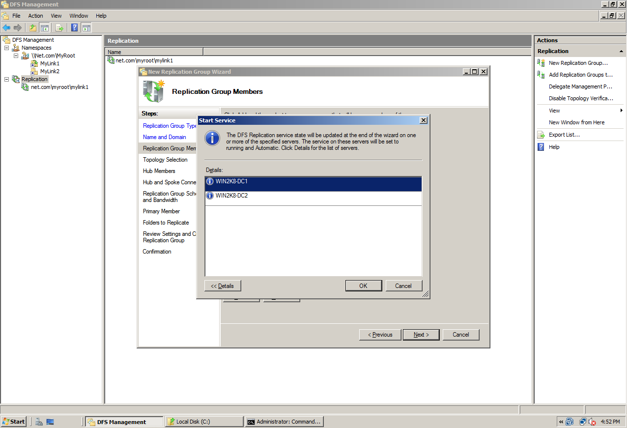 AD Shot Gyan: Configuring DFSR In Windows 2008 R2 - Part 2