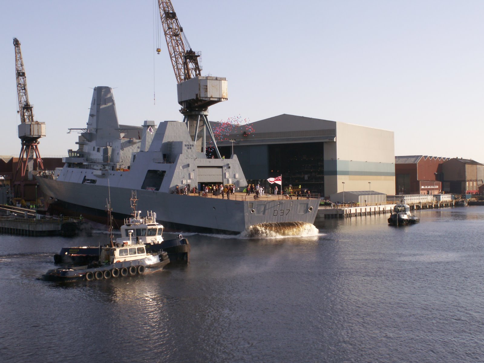 Clydewatchers Pictorial Blog: Launch of HMS Duncan