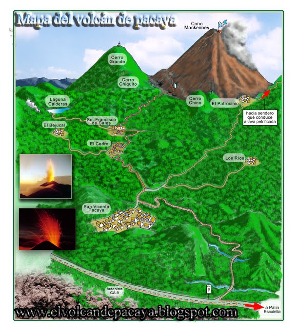 Volcán de Pacaya.::.: ¿Como llegar al volcán de Pacaya?
