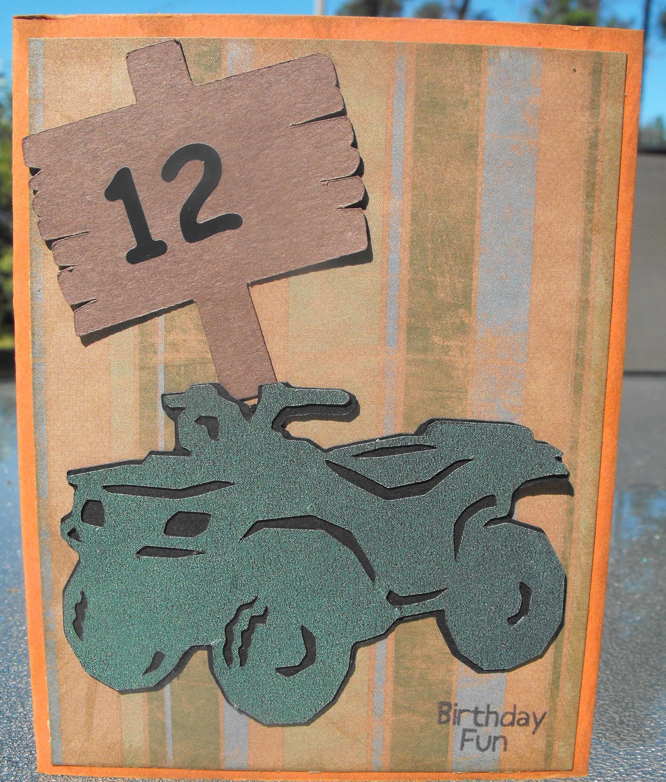 I dream in scrapbooking: ATV Birthday Card