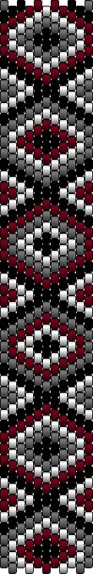 The Bead Guide: Peyote Bracelet Pattern: Diamonds and Coal