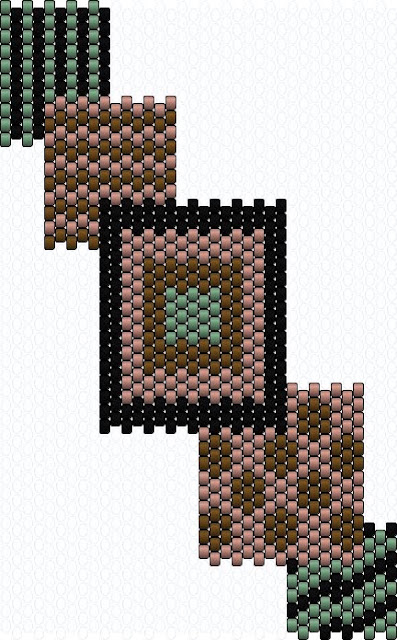 The Bead Guide: Bracelet Template: Woven Boxes