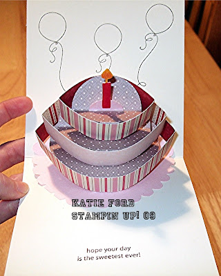 Stampin and Scrappin With Ri Ri: MORE POP UP CAKES BY KATIE