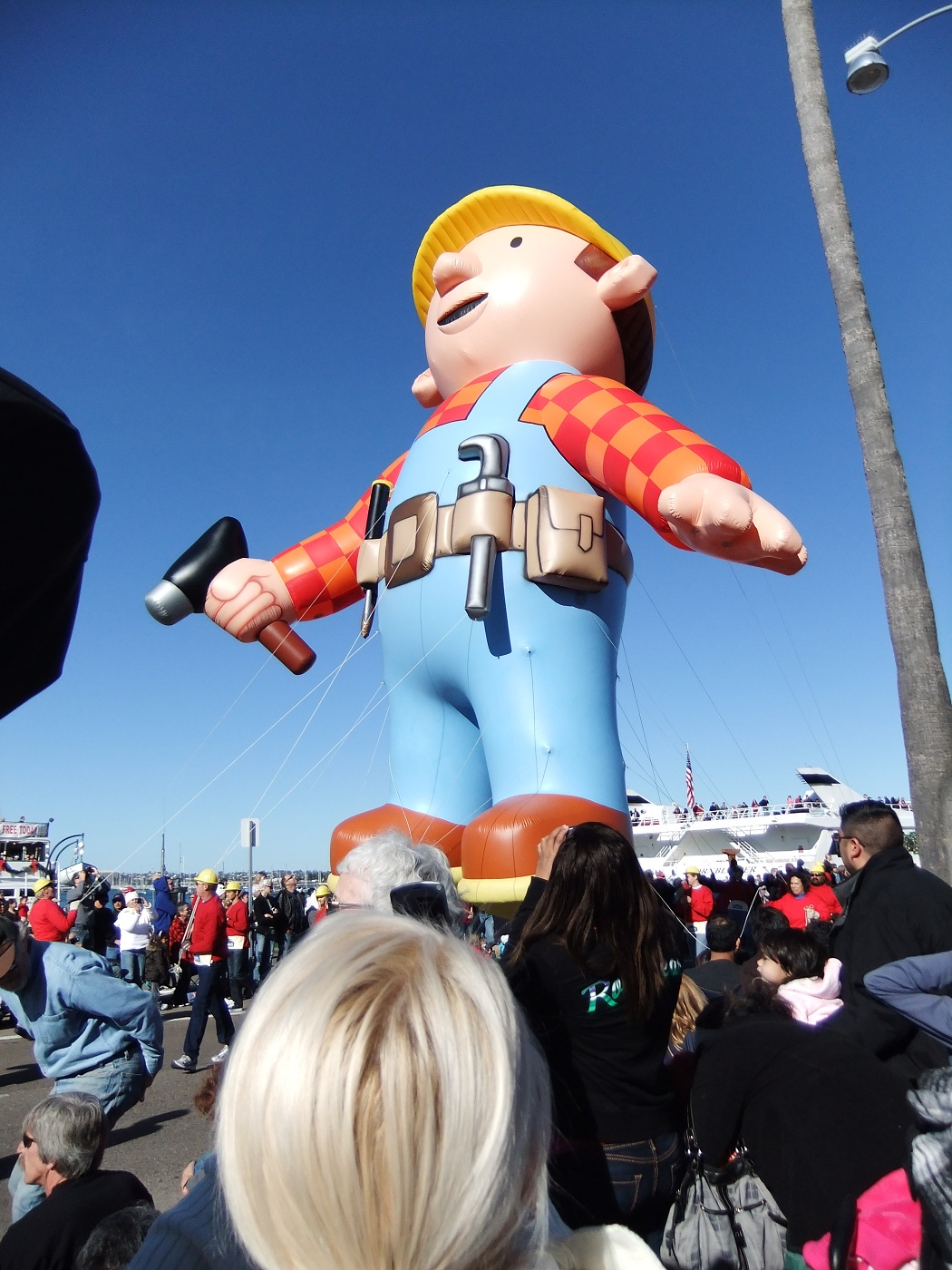 one boy, one girl: Holiday Bowl's Big Bay Balloon Parade