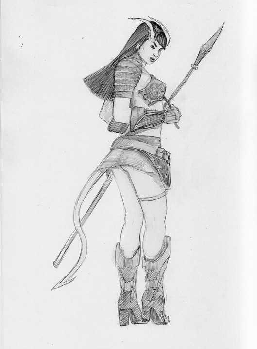 Fighter Drawing Dandd