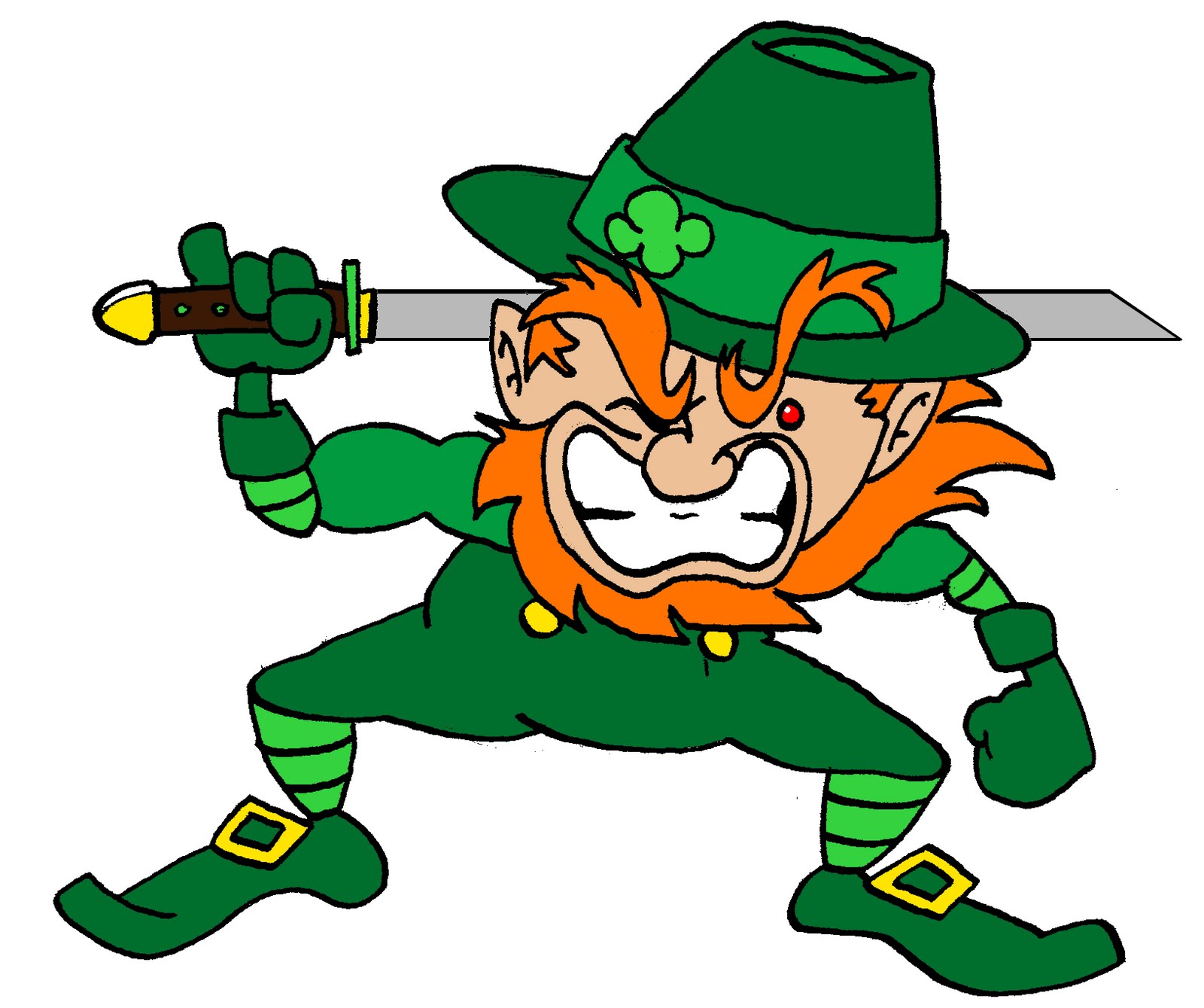 the artwork: The Ninja Leprechauns Kickball Team