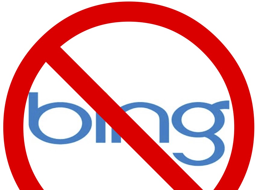 Don't use Bing for searches!