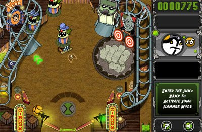 Los mejores Juegos de Ben 10: Juega a Pinball con Cannonbolt