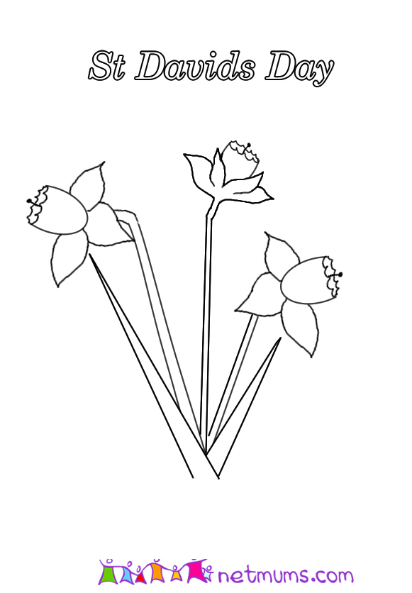 St Davids Day Coloring Pages Printable Sketch Coloring Page