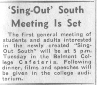 The Spirit Of Sing Out South: When Sing-Out First Came To Nashville ...