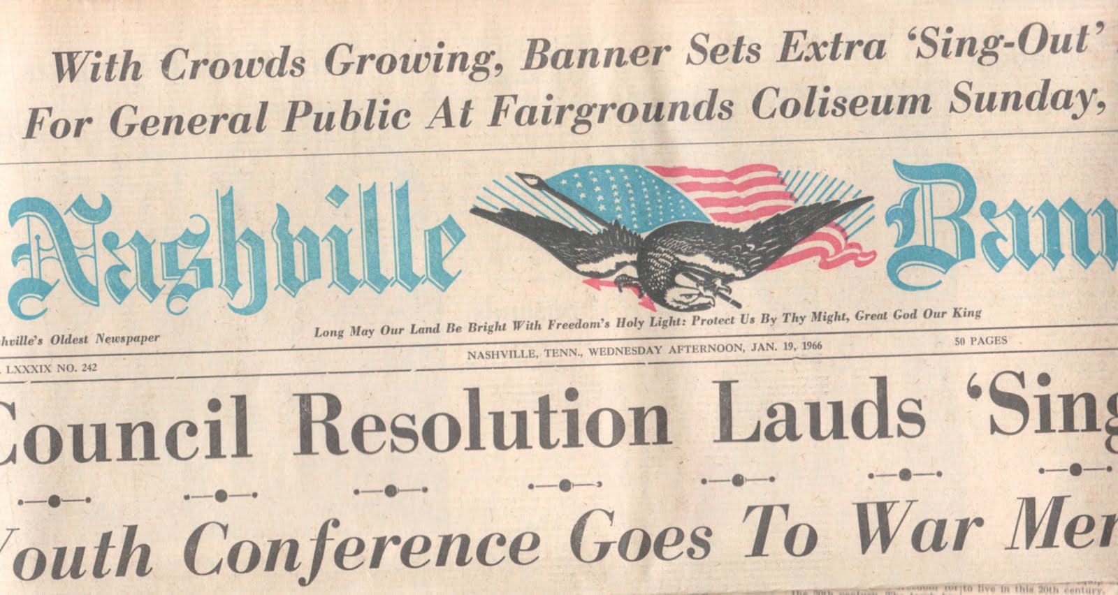 The Spirit Of Sing Out South: When Sing-Out '66 First Came to Nashville ...