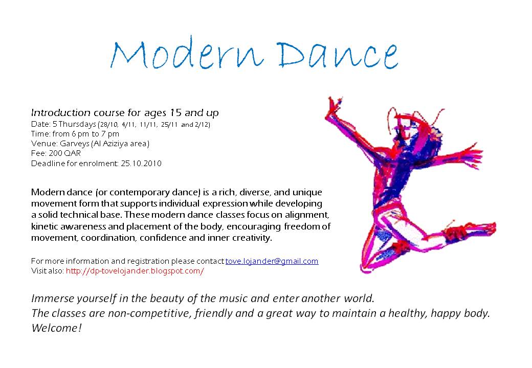 Dance and Physiotherapy: Introduction to Modern Dance for Adults