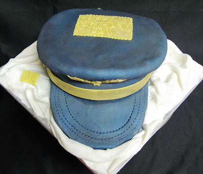 Sugarcraft by Soni: Birthday Cake: Pilot's Cap - September 2008