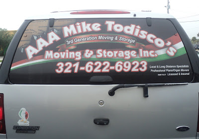 A1A Sign Wave: AAA Mike Todisco's Moving Back Window Print