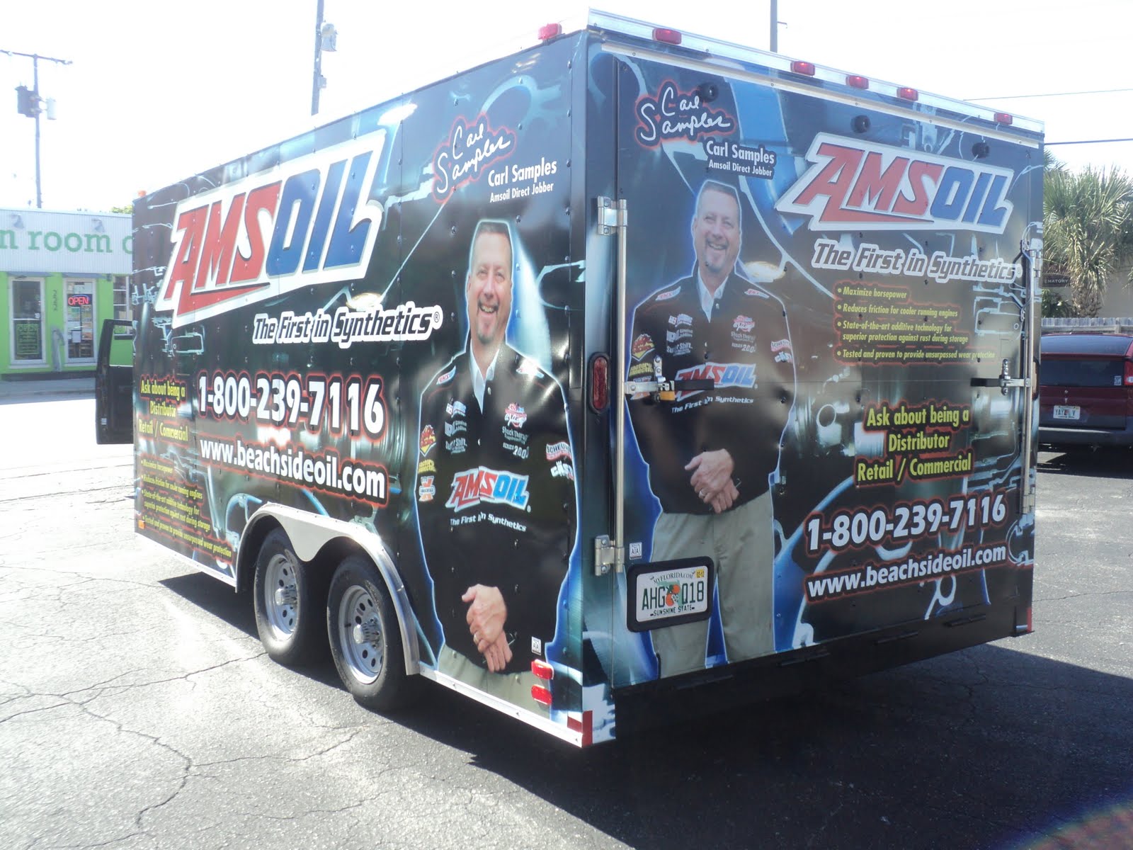 A1A Sign Wave: Amsoil Trailer Wrap. Design. Install