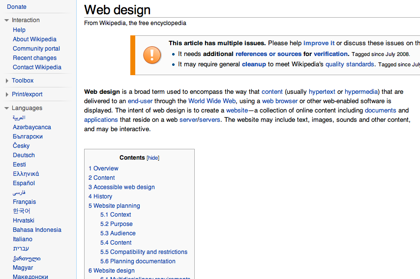New Age, New Media, New Options: Website Structures