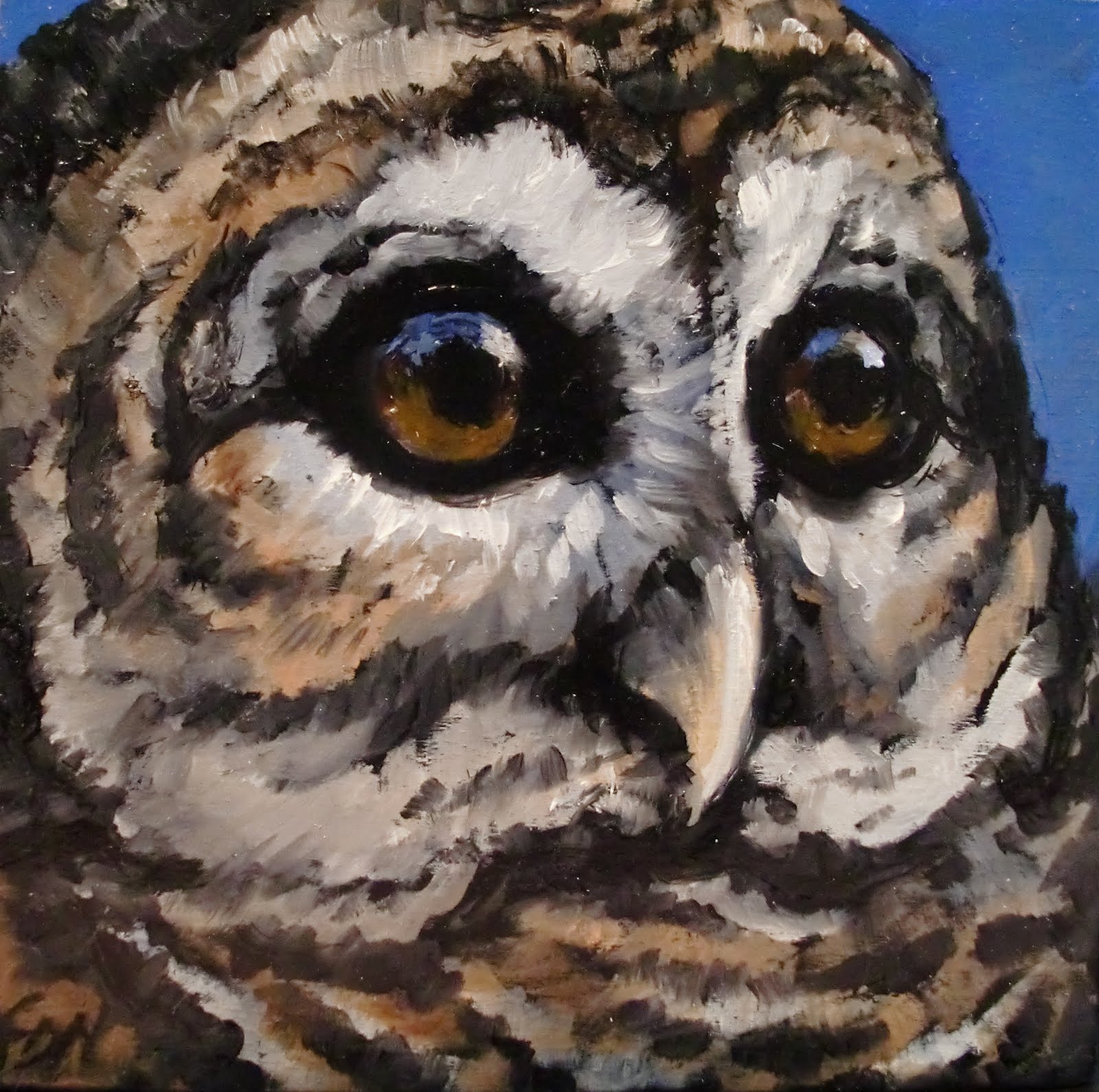 CAROL NELSON FINE ART BLOG: Bird Series - Owl 1, © Carol Nelson Fine Art