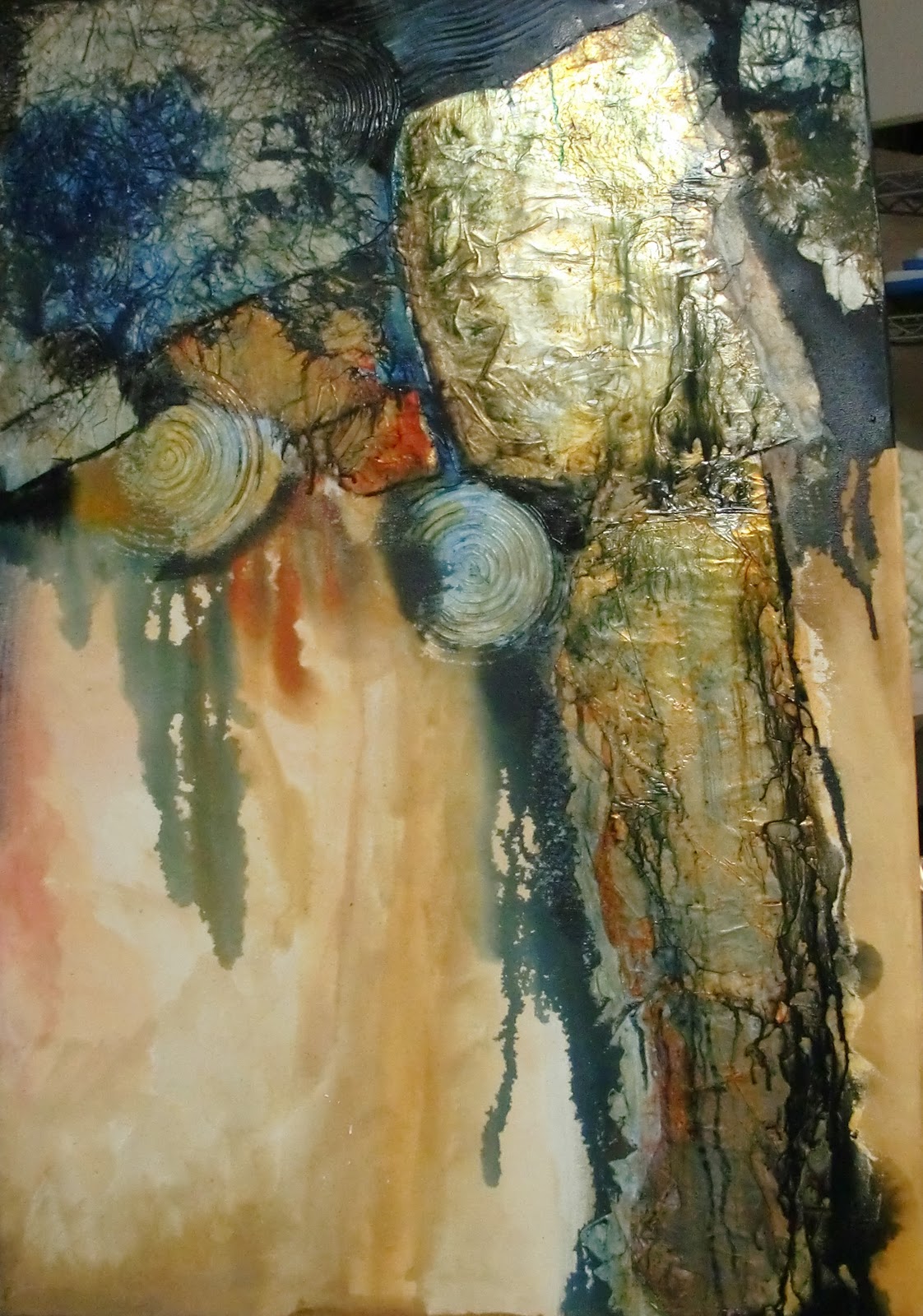 CAROL NELSON FINE ART BLOG: "ANASAZI," 10164, mixed media abstract ...