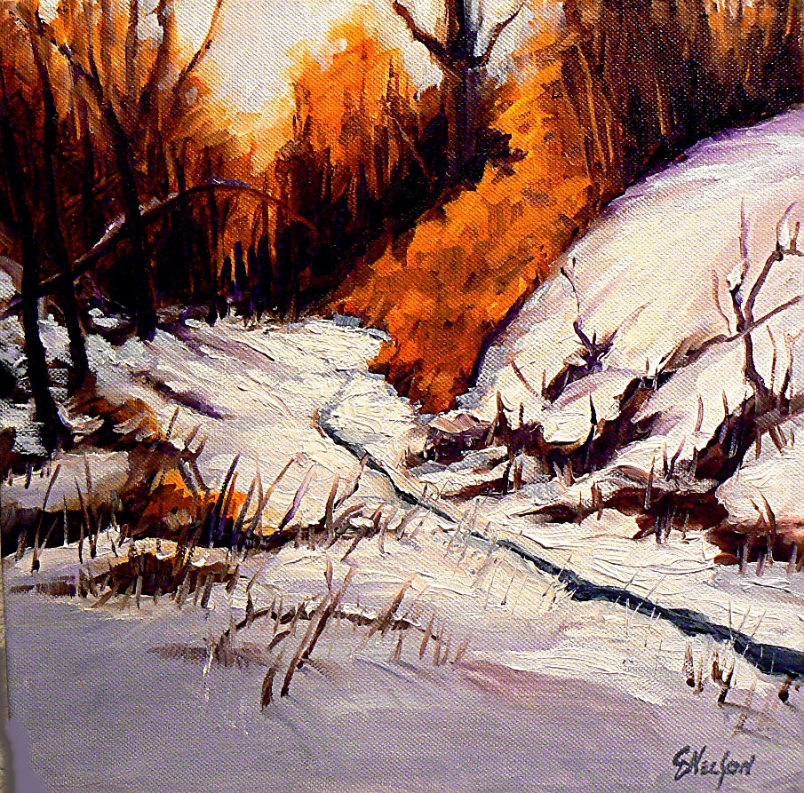 CAROL NELSON FINE ART BLOG: "DECEMBER SONG," daily painter winter ...