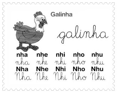 ABCD Estudar e Aprender: Sílabas complexas : NHA - NHE - NHI - NHO ...