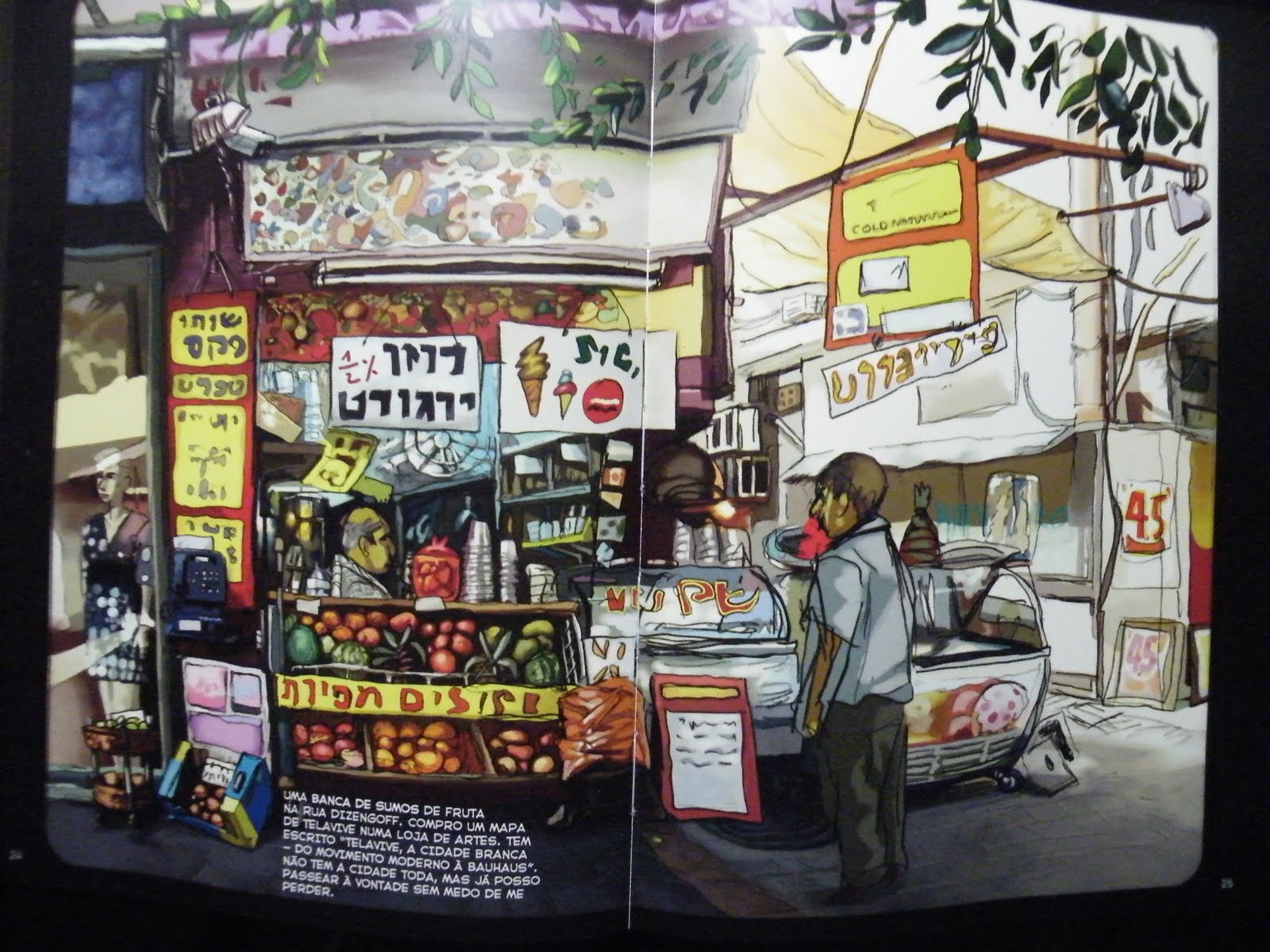 Ler BD: Israel Sketchbook. Ricardo Cabral (Asa)