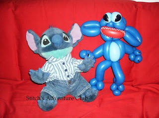 Stitch's Adventure Club: Stitch as balloon art!