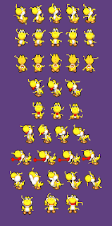 My Spriting HQ: New Lightning Yoshi Sprite Sheet