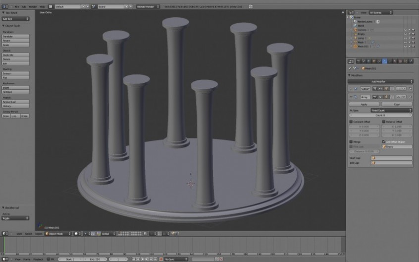 Blender 4d Spin Array Modifier Blender 2 5