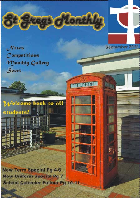 AS Media Studies Magazine Foundation Production: School magazine front ...