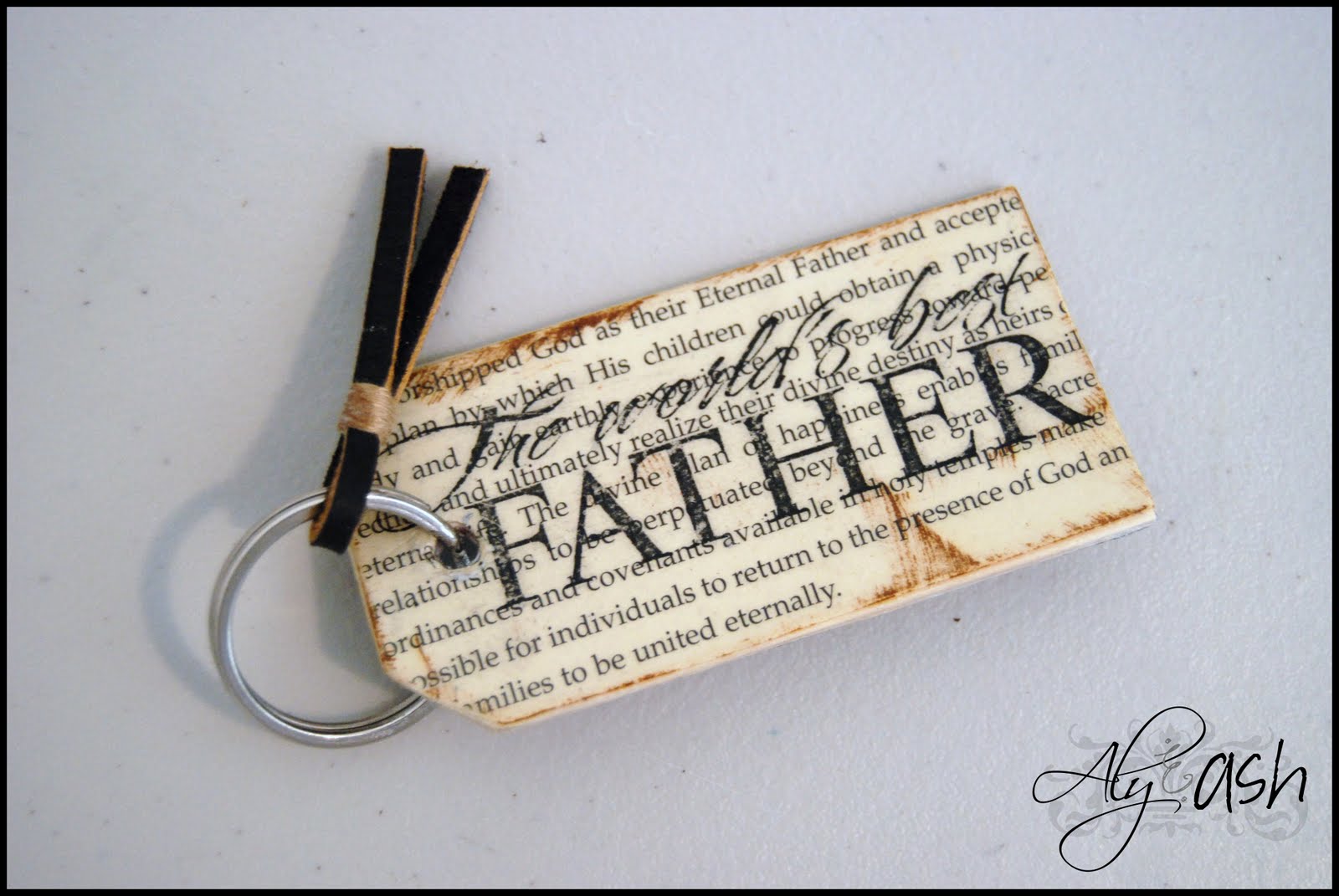 Tutorial Tuesday: Father's Day Key Chain ~ Aly&Ash