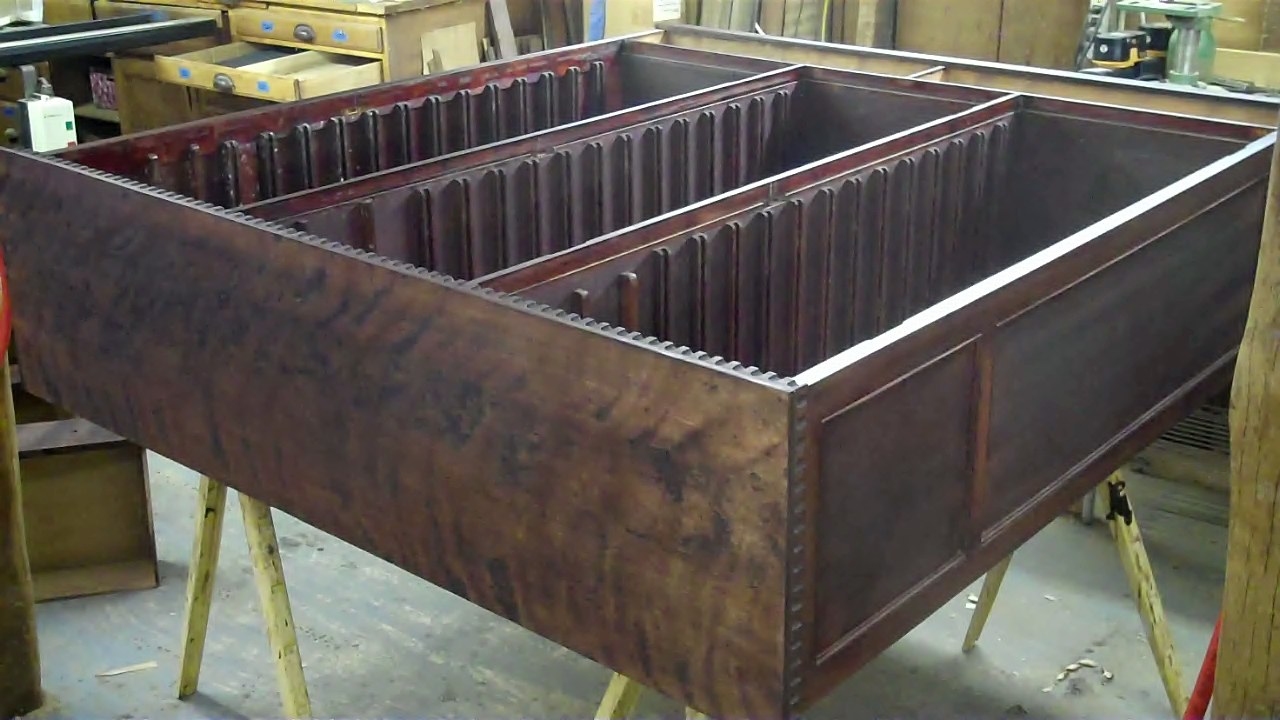 John Mark Power, Antiques Conservator: Player Piano Roll Cabinet (ca. 1920)