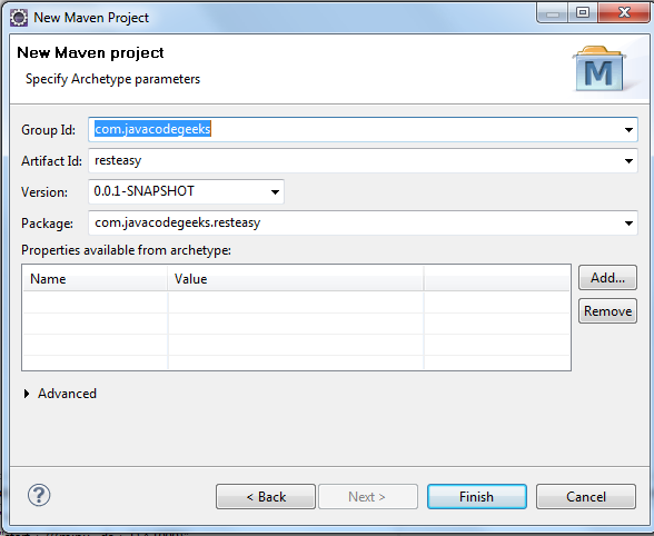 Restful Web Services With Resteasy Jax Rs On Tomcat 7 Eclipse And Maven Project Java Code Geeks