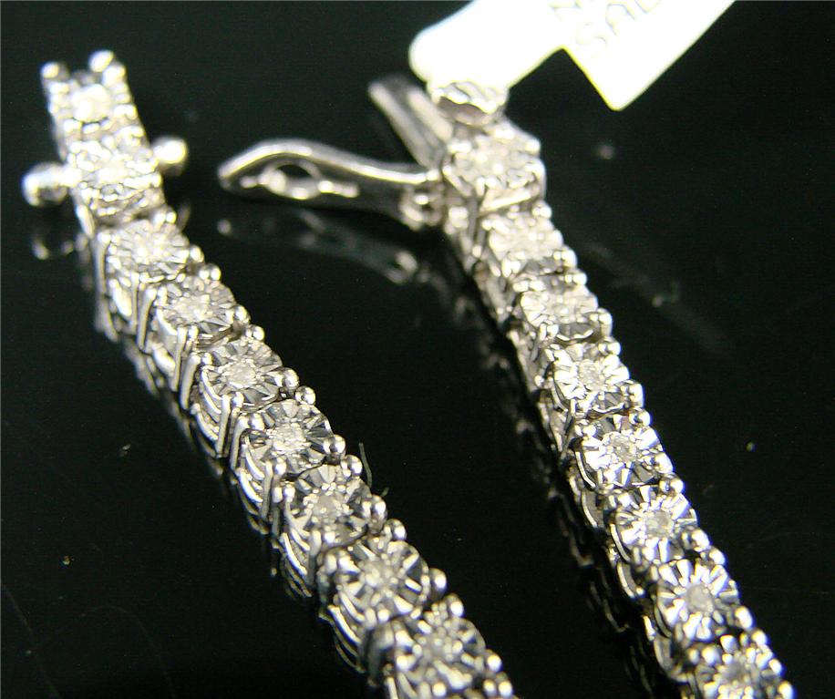 new_york_jewels: MENS 1 ROW WHITE GOLD FINISH DIAMOND CHAIN NECKLACE