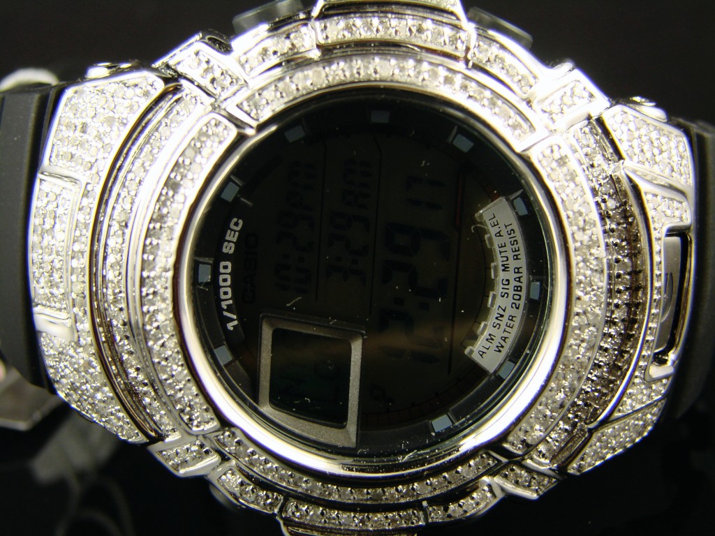 new_york_jewels: CUSTOM G-SHOCK/G SHOCK MENS DIAMOND WATCH 4.3 CT JOJO