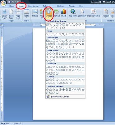 Digital World: Insert Tab In Microsoft Word