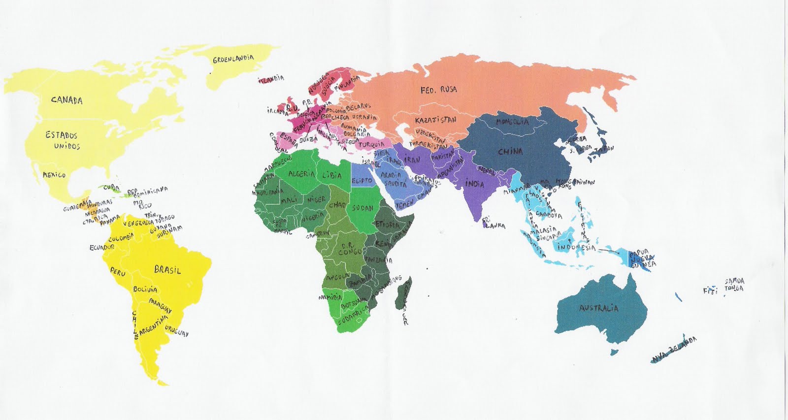 EL GLOBO TURÍSTICO: Regiones y sub-regiones turisticas segun OMT