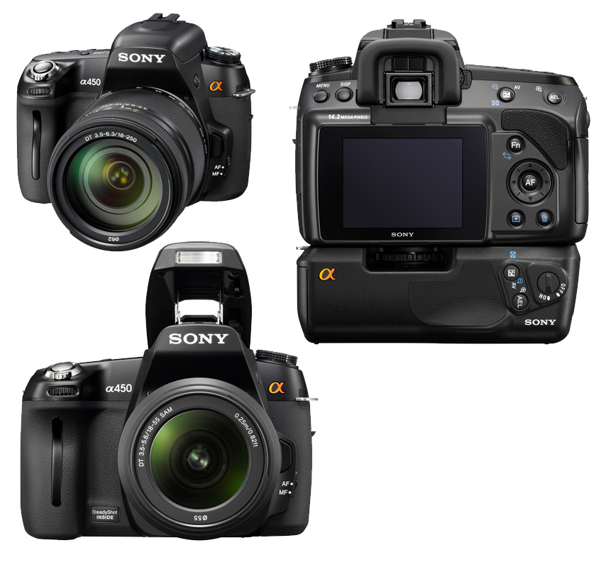 Sony Alpha A450 dengan Lensa 18-55mm