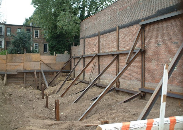 braced cuts and excavations ~ Civil engineering