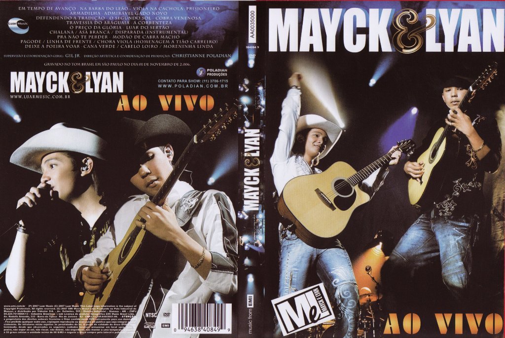 Capas Show Nacional: Mayck e Lyan - Ao Vivo