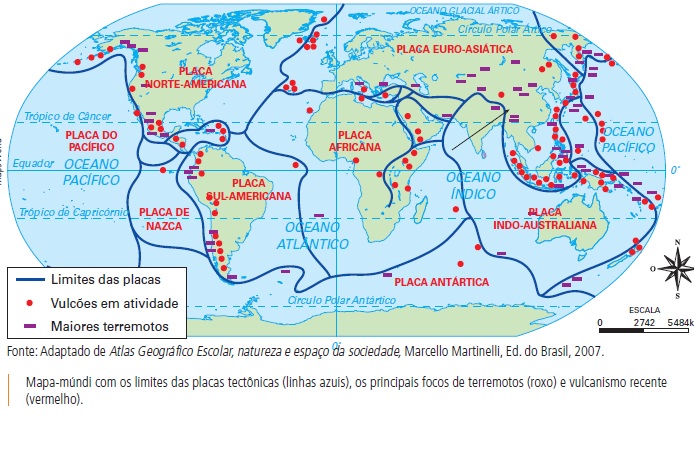Os agentes endógenos e exógenos do planeta Terra: A tectônia das Placas ...