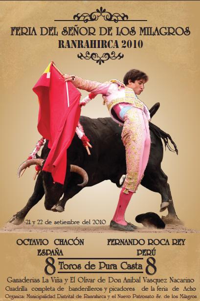 DETOROS Y MAS: Roca Rey y Chacón, mano a mano, en Ranrahirca