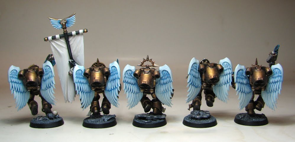 Chaos Brushes: Blood Angels Sanguinary Guard DONE!