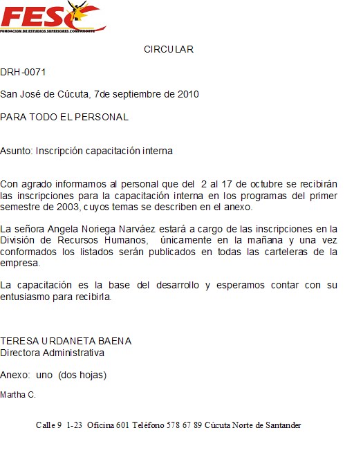 MI PRIMER BLOG: 3. CIRCULARES