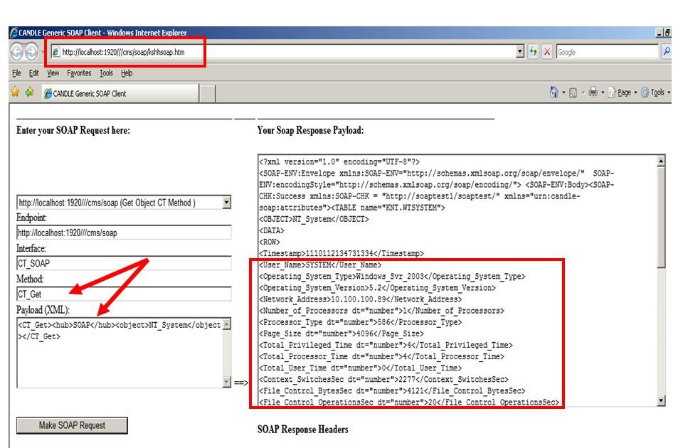 Tivoli With A z: SOAP example - The CT_GET method