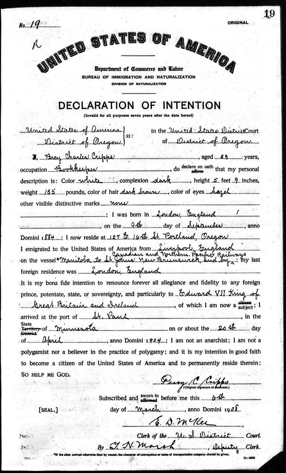 TheAncestorFiles: The Cripps Family Emigrates